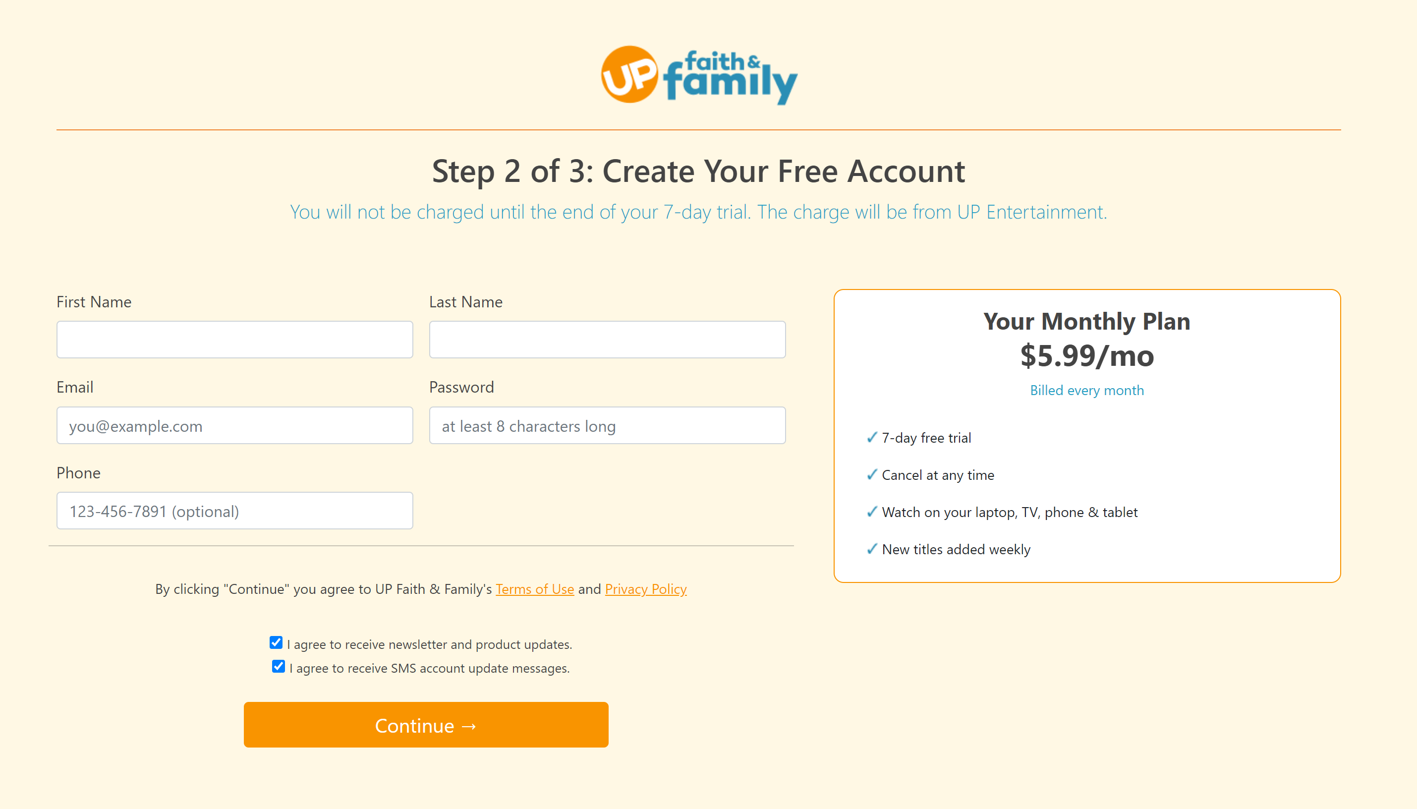 How do I subscribe on the website? – UP Entertainment